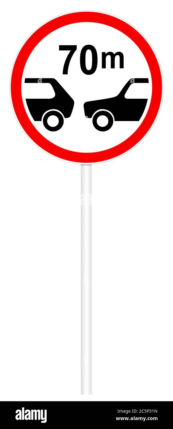 Prohibitory traffic sign isolated on white 3D illustration - Limiting ...
