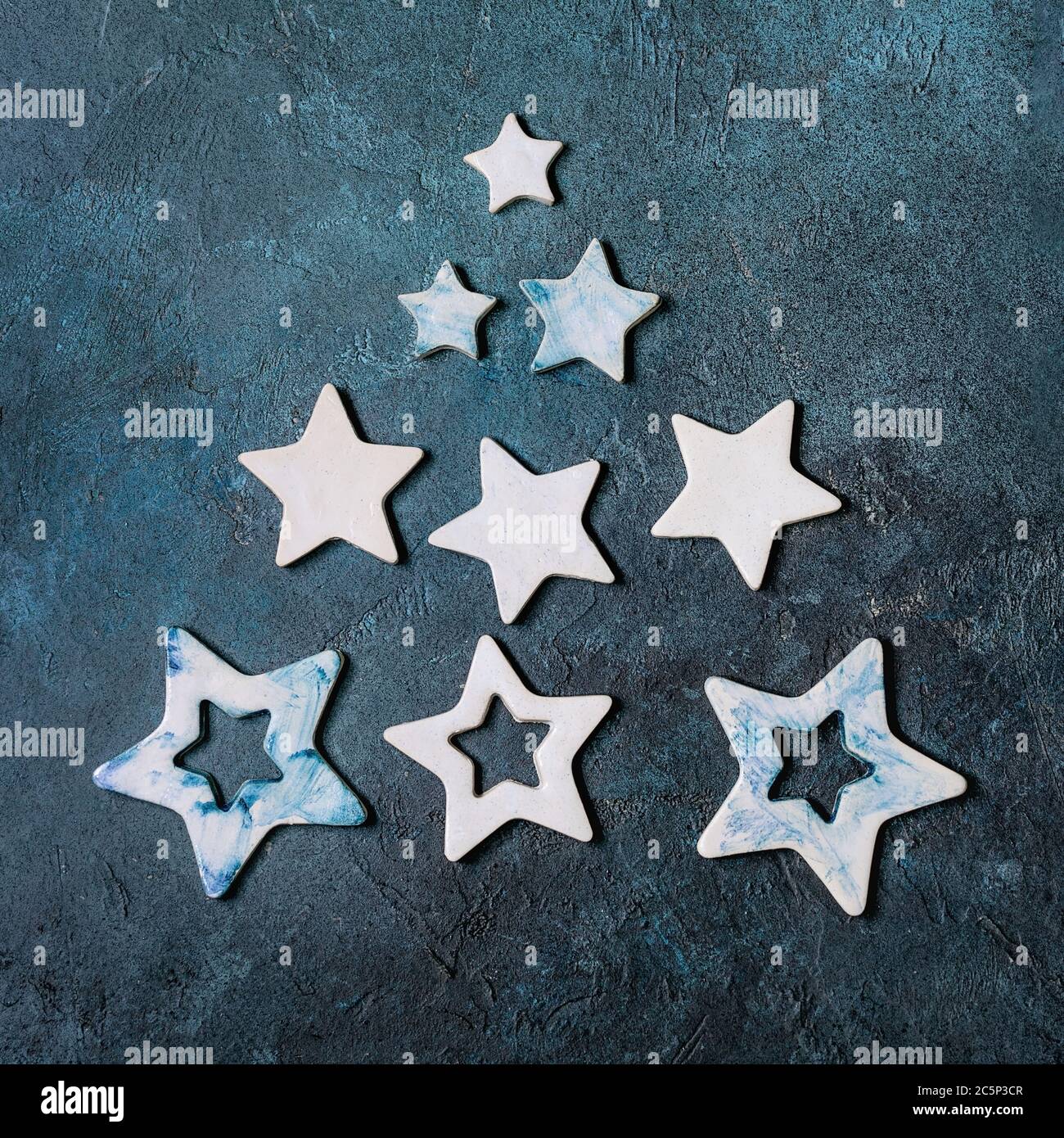Christmas ceramic stars Stock Photo - Alamy