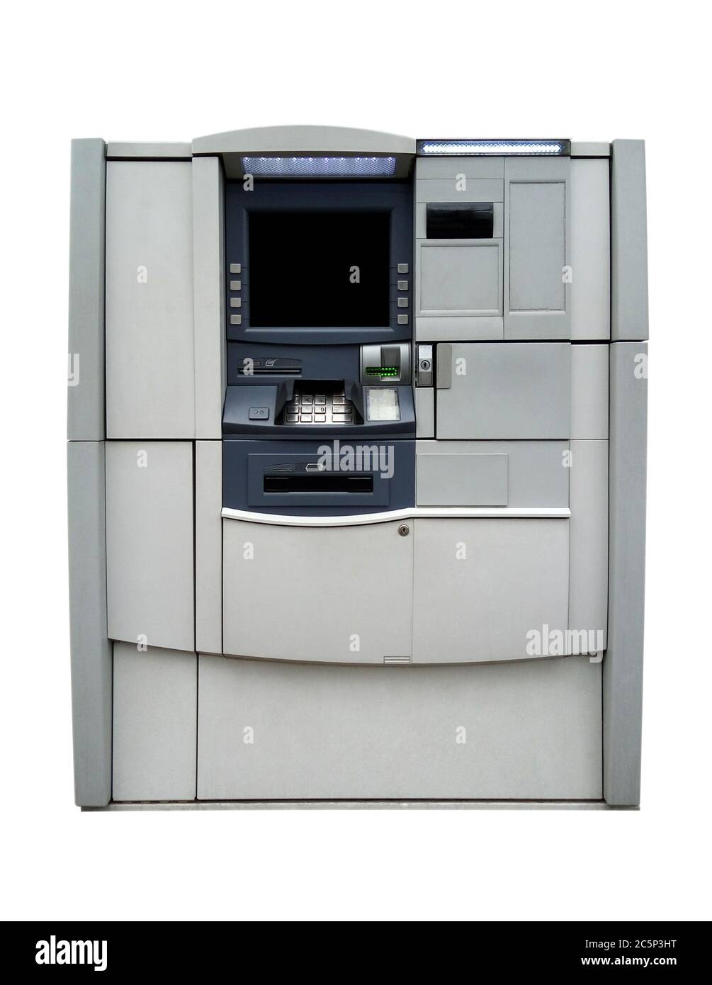 ATM Bank Cash Machine Isolated on White. Clipping path included Stock ...