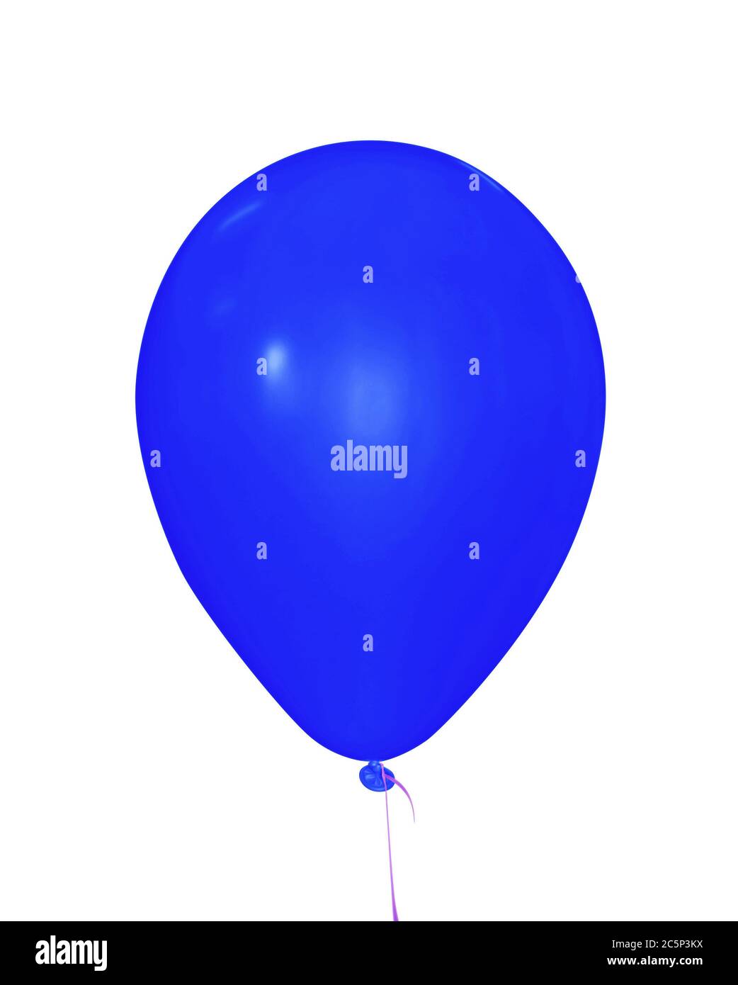 Single blue balloon isolated on white. Clipping path included Stock ...