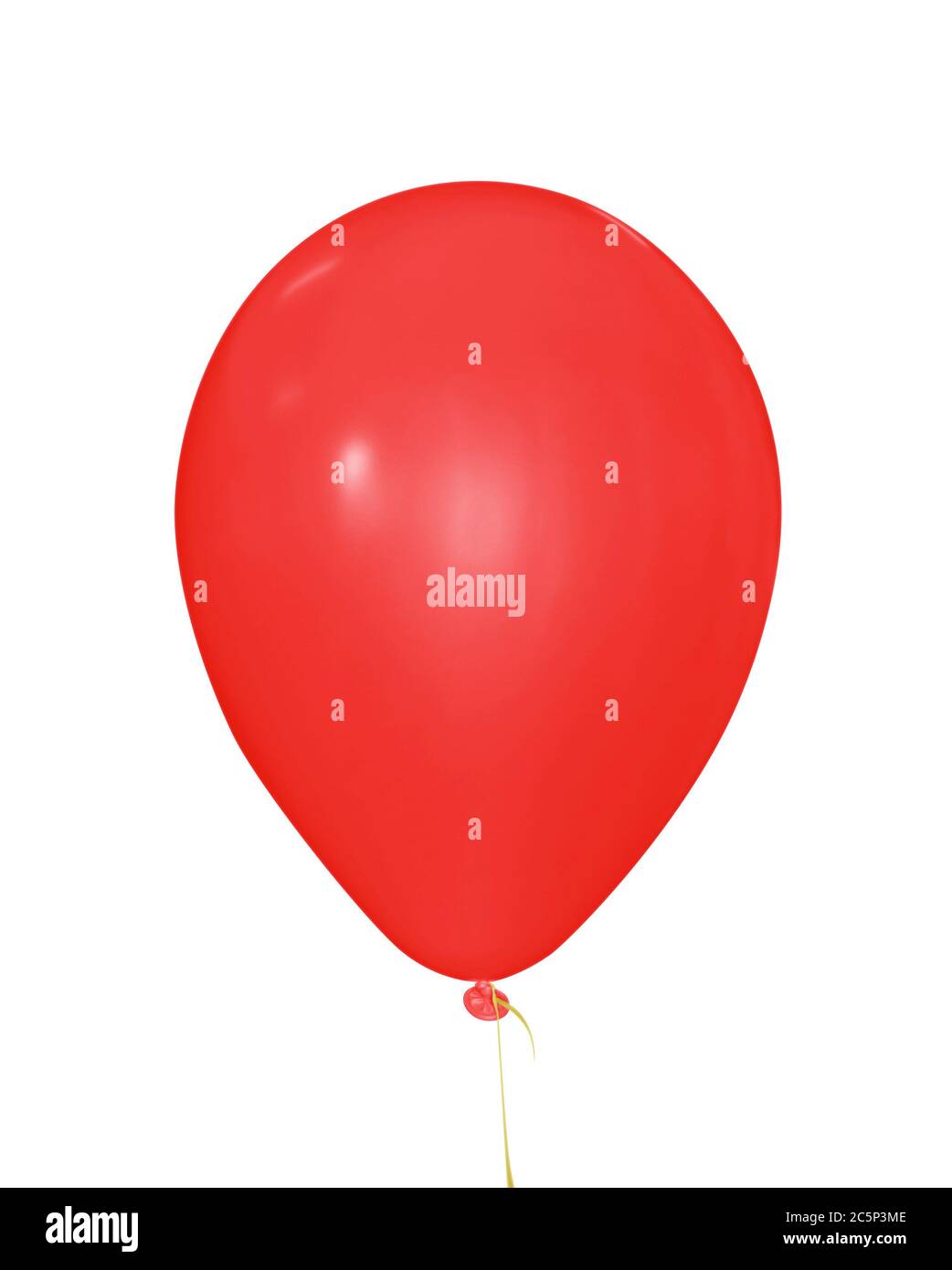 Single red balloon isolated on white. Clipping path included Stock ...