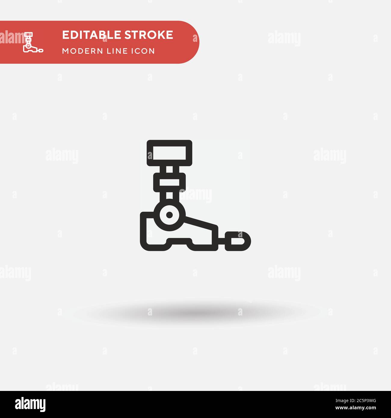 Robot Leg Simple vector icon. Illustration symbol design template for ...