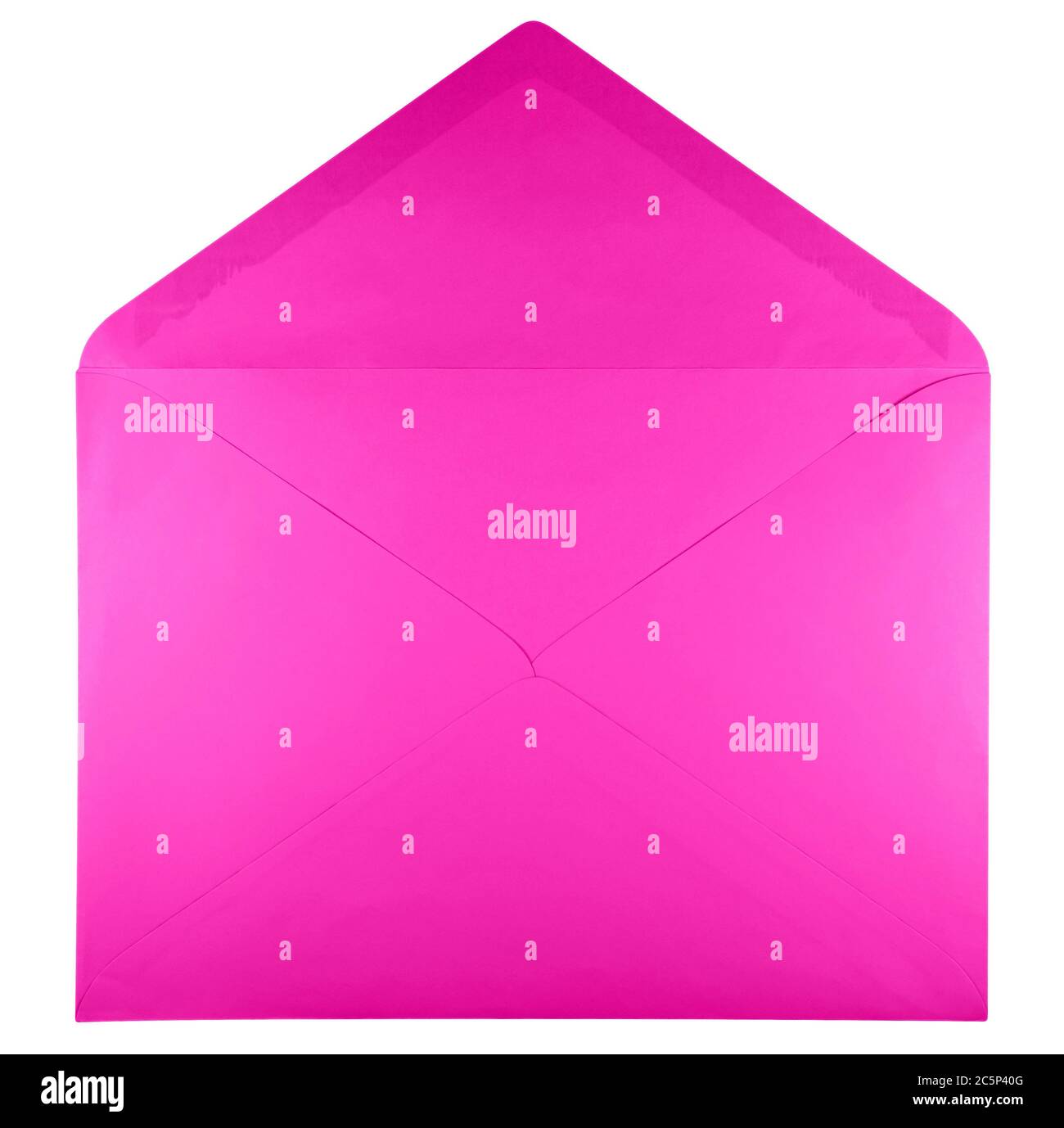 Blank open pink envelope isolated on white background with clipping path Stock Photo - Alamy