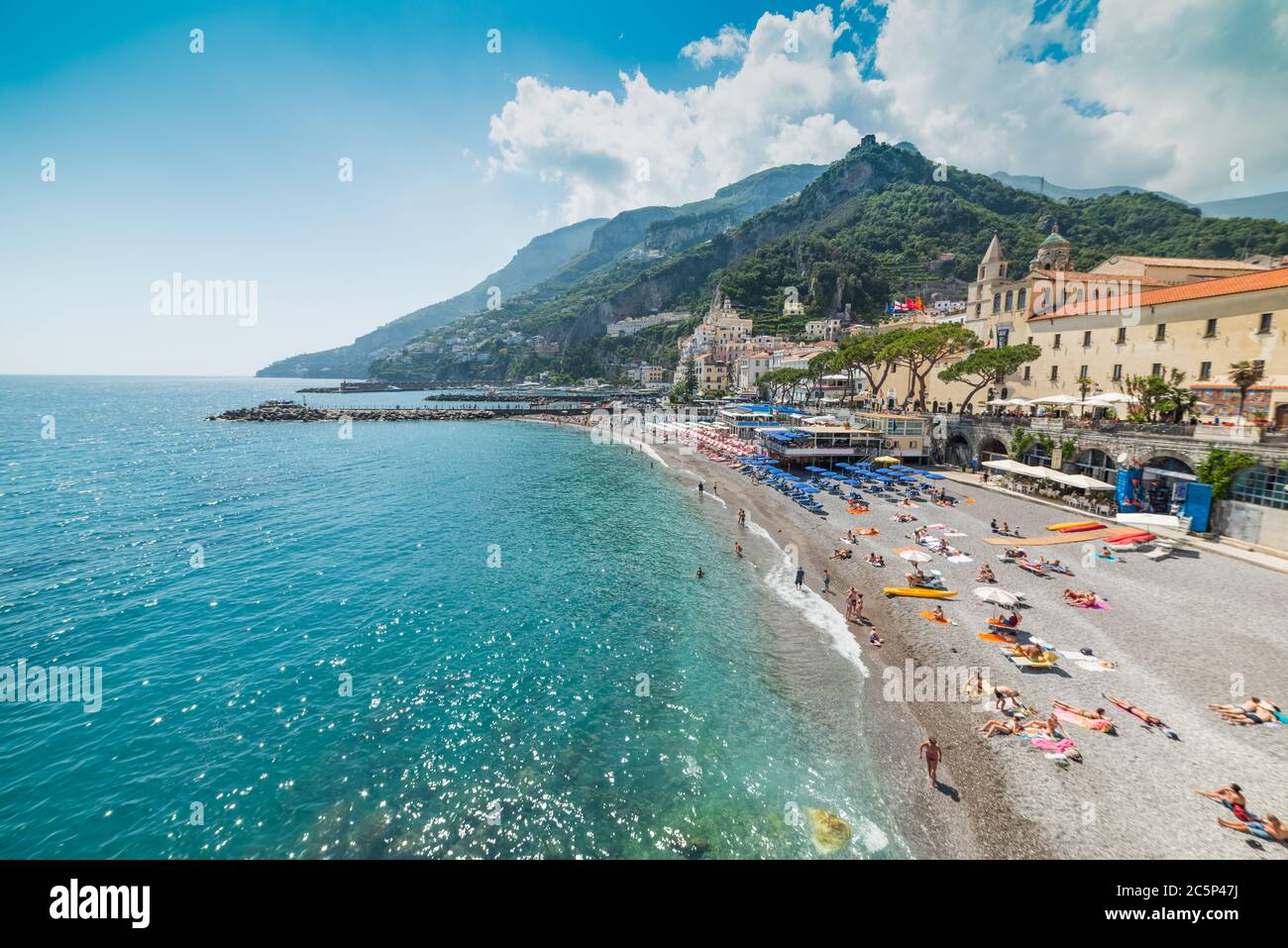 world famous Amalfi coastline in Italy Stock Photo - Alamy