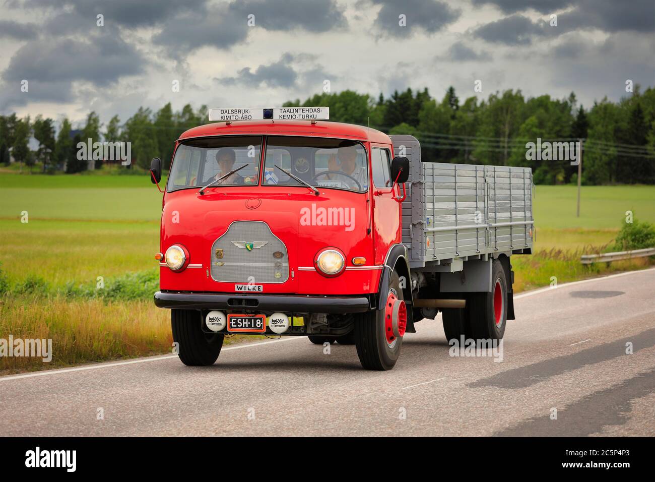 Finnish manufactured Wilke lorry, 1964 on vintage truck rally organised ...