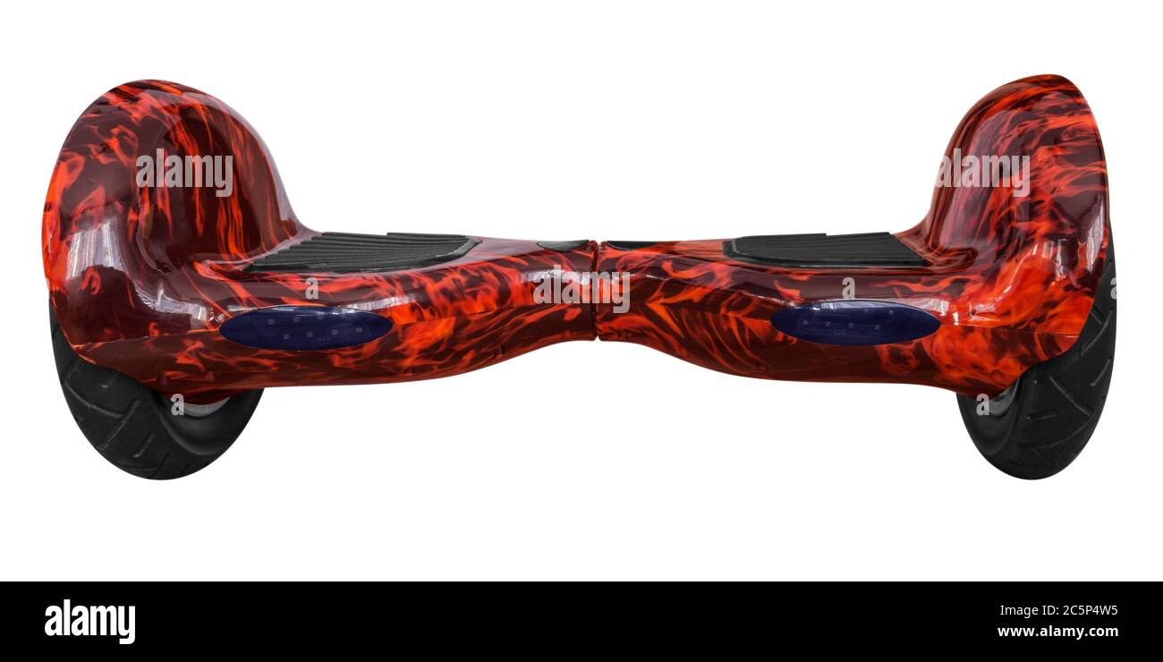 Red gyroscooter isolated on white background. Clipping path included ...