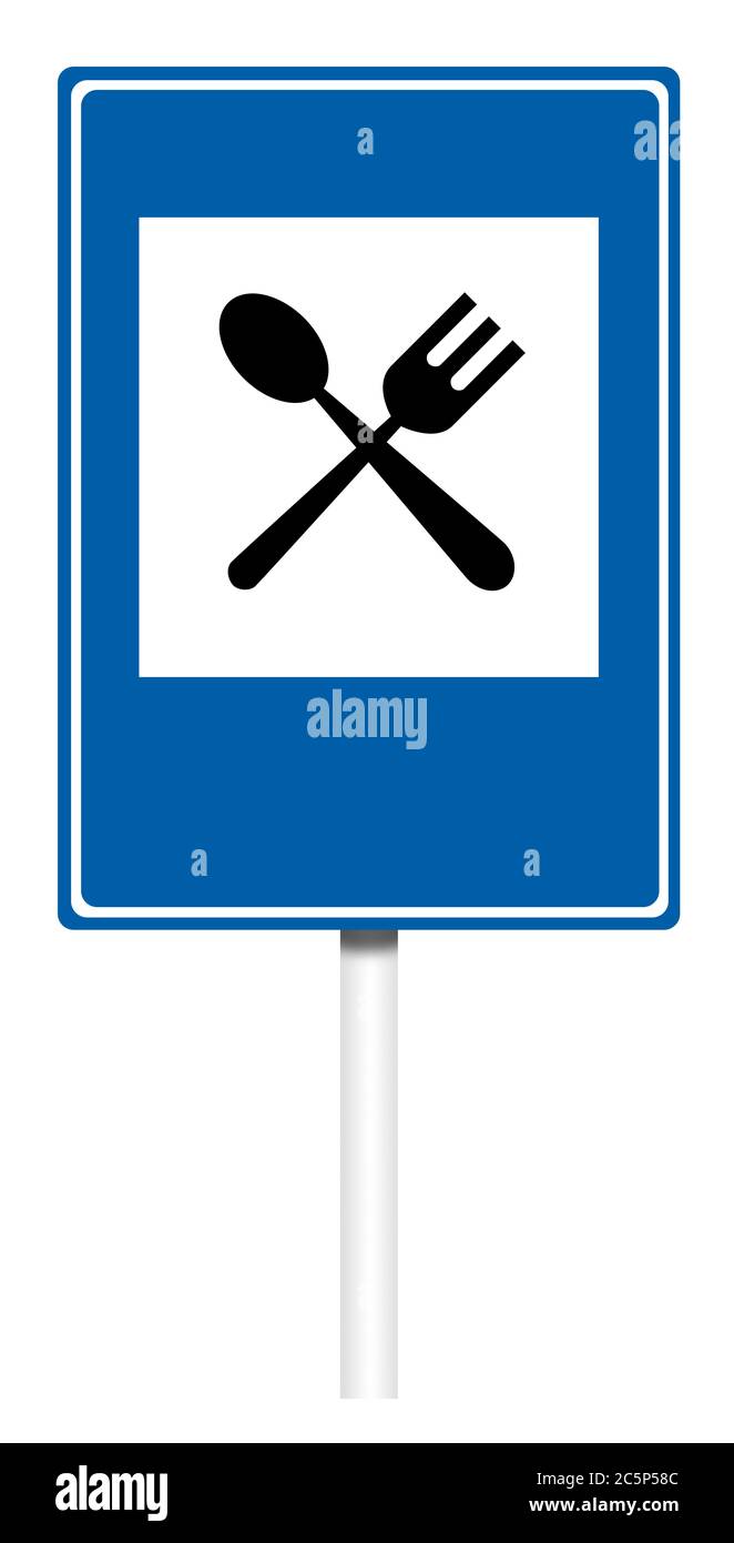 Informative sign isolated on white, illustration - Restaurant Stock ...