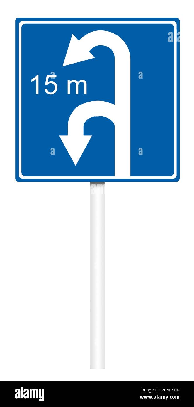 Informative sign isolated on white, illustration - To turn Zone Stock ...