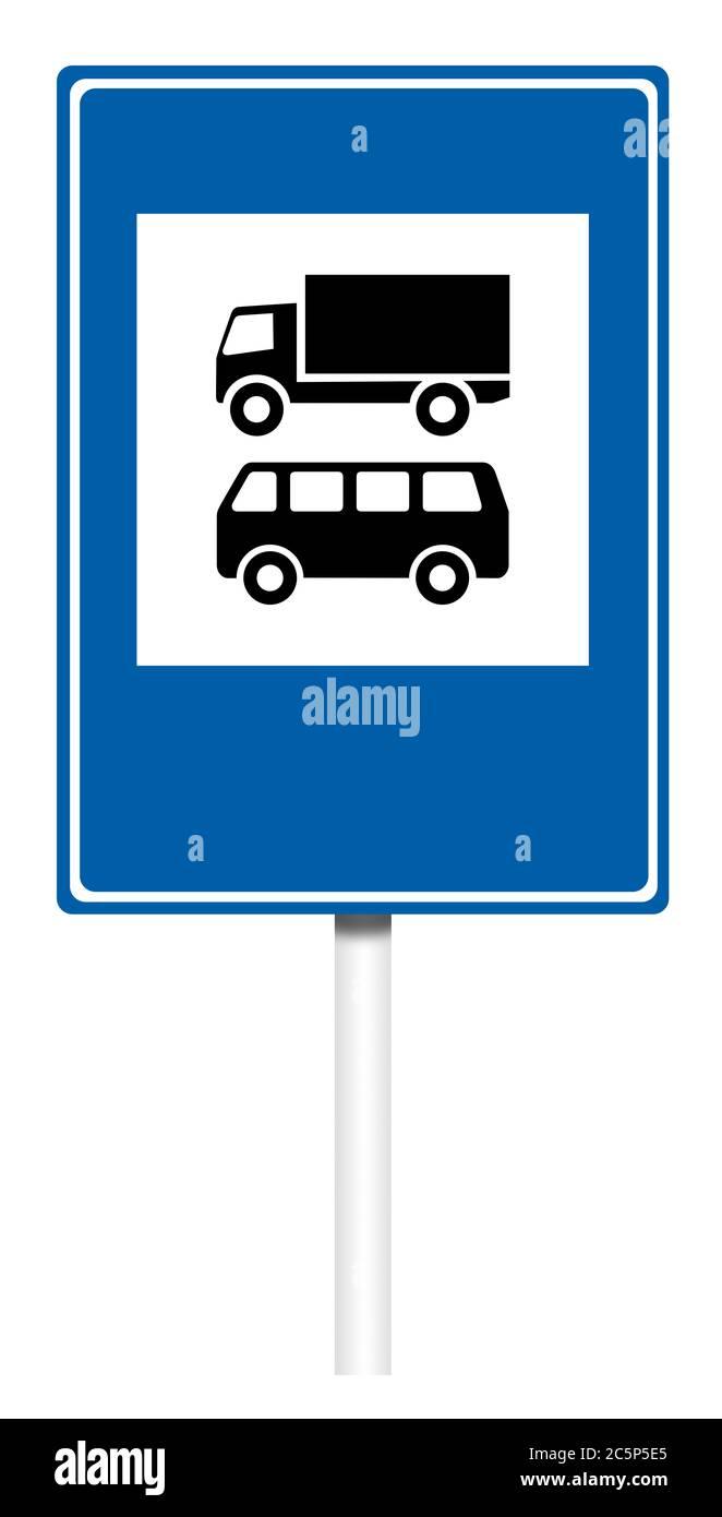 Informative sign isolated on white, illustration - Transport control ...