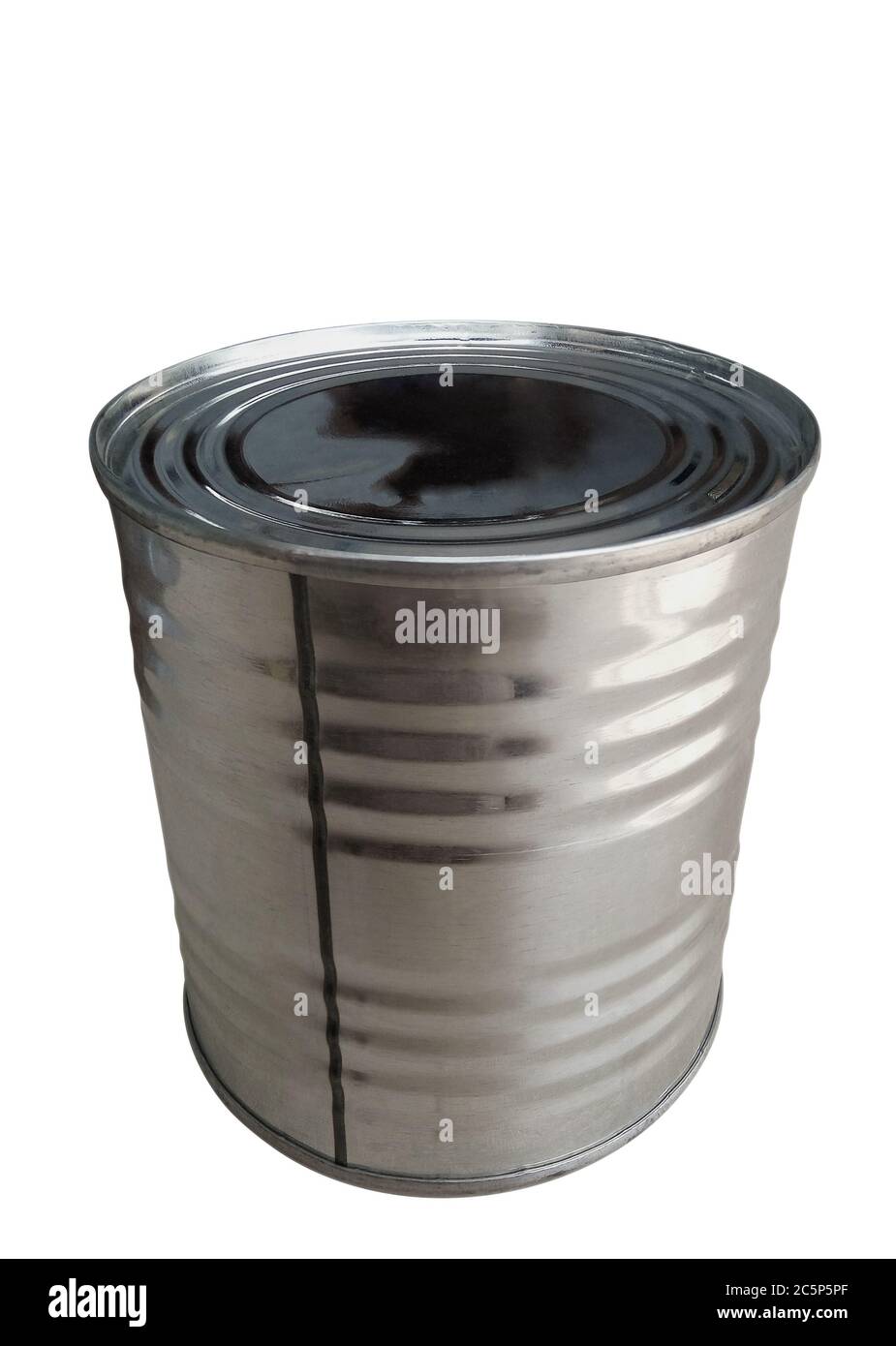 Closed tin cans isolated on a white background. Clipping path included ...