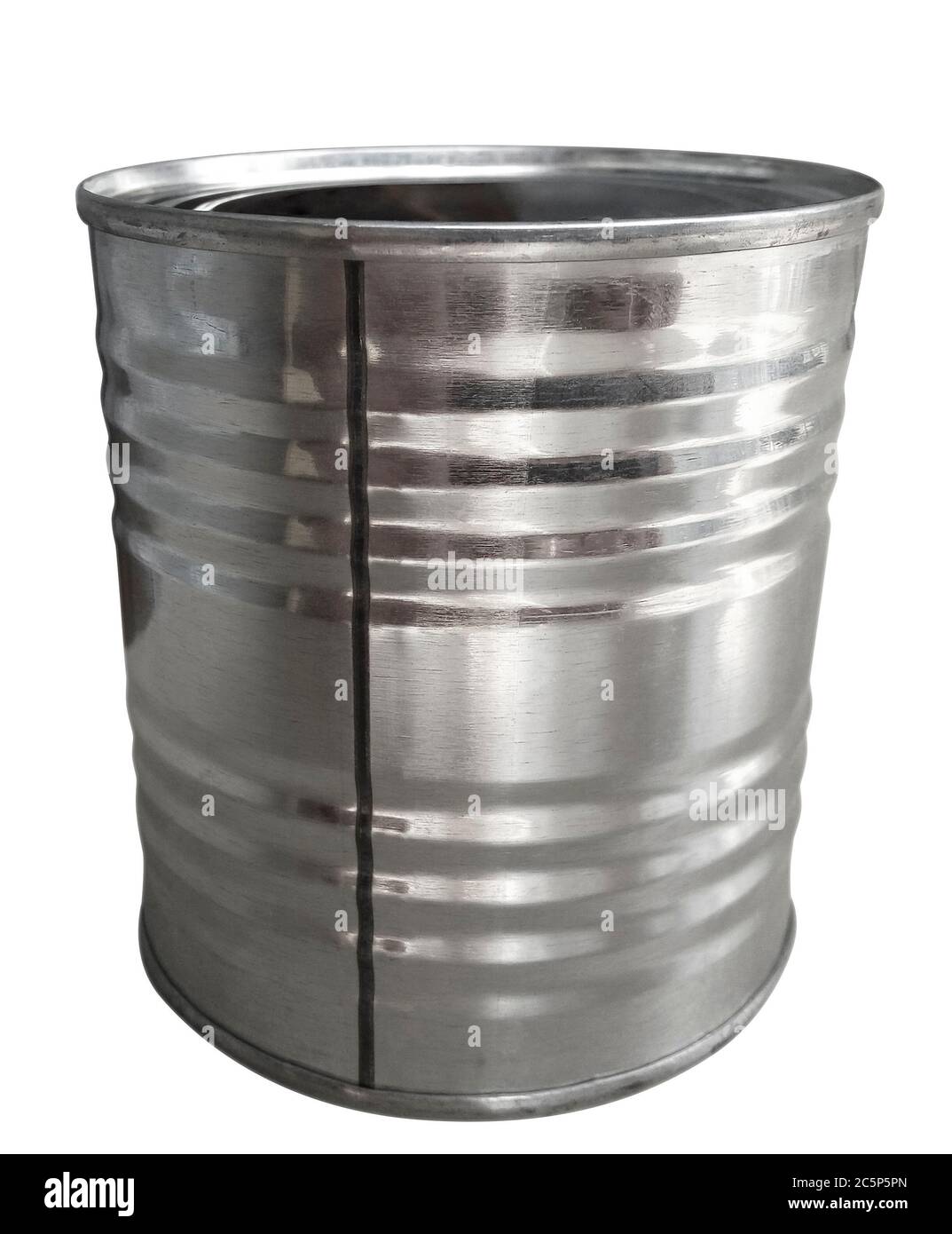 Closed tin cans isolated on a white background. Clipping path included ...