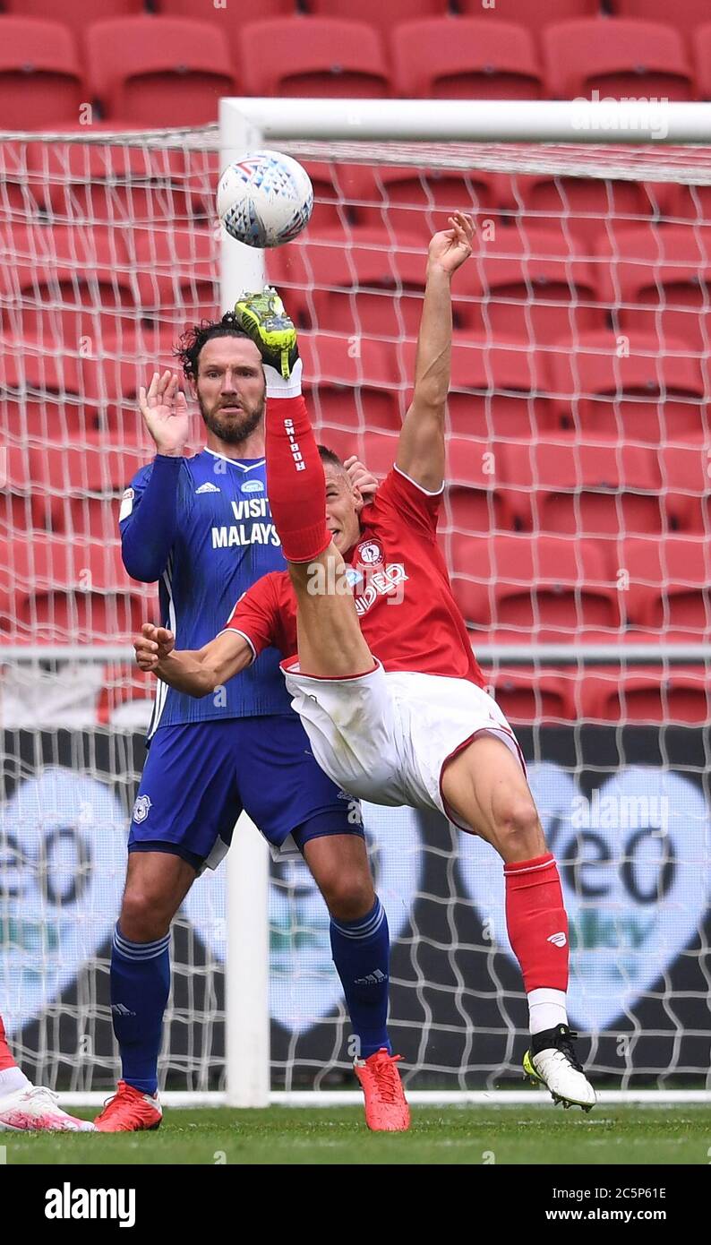 Ashton Gate Stadium, Bristol, UK. 4th July, 2020. English Football ...