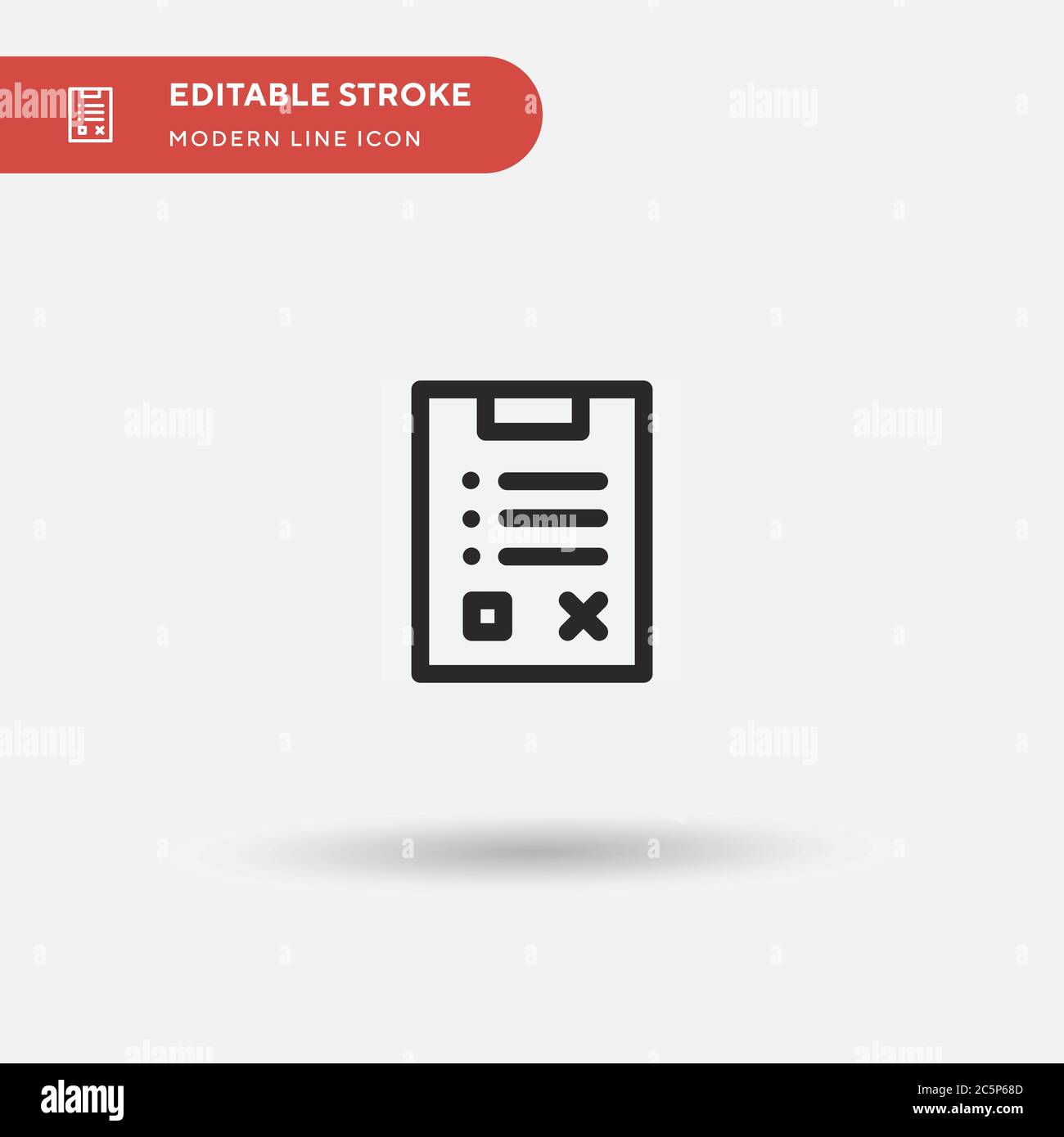 Exam Simple vector icon. Illustration symbol design template for web ...