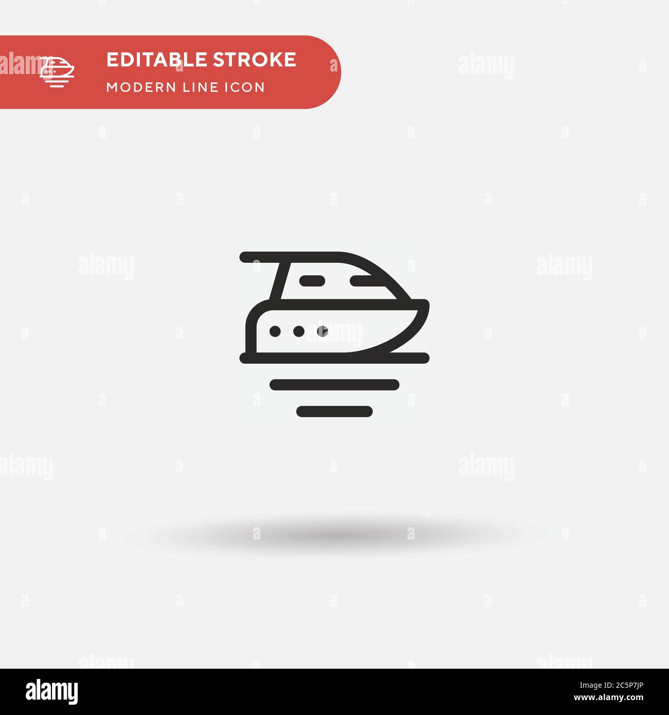 Yacht Simple vector icon. Illustration symbol design template for web ...