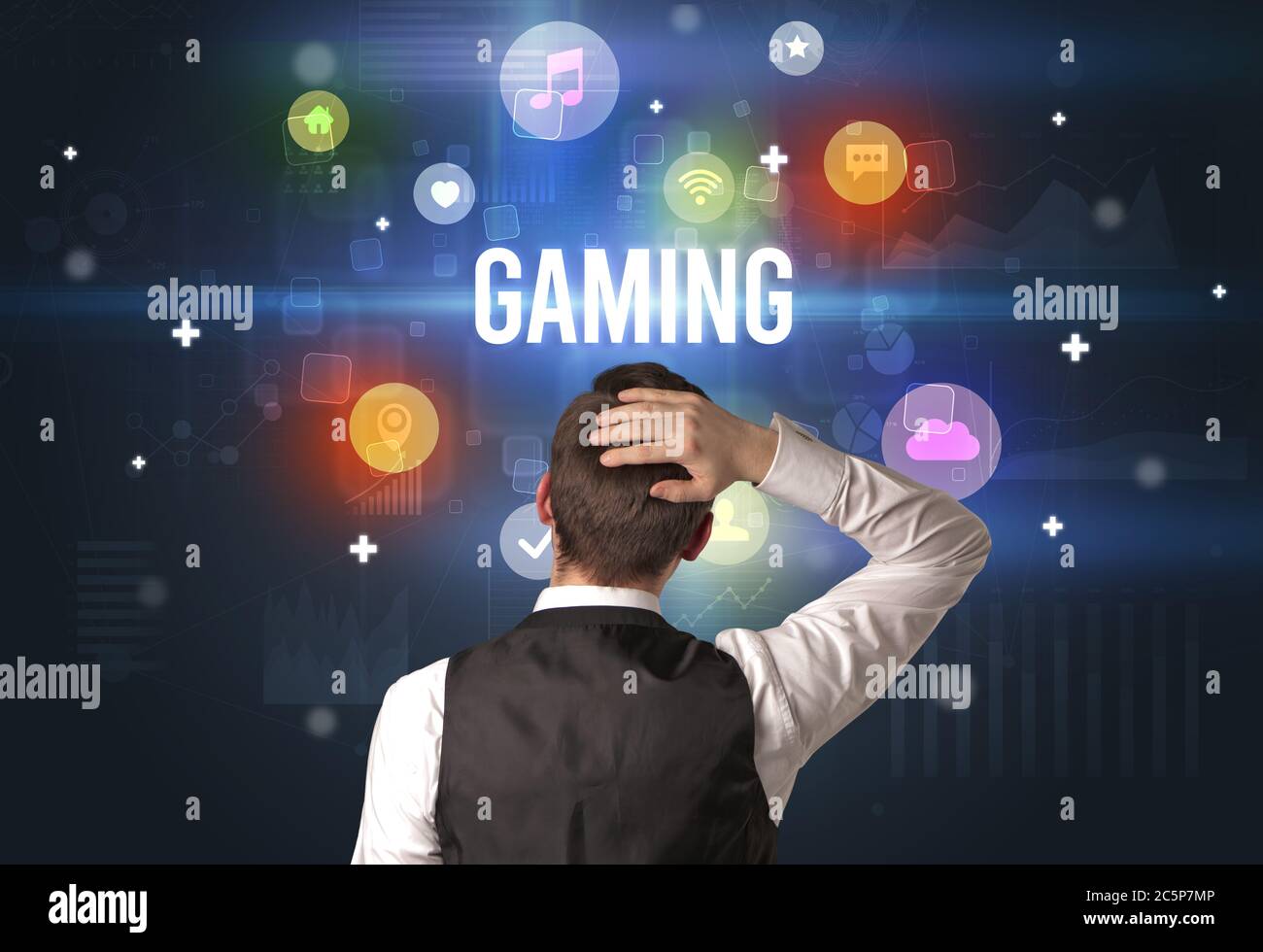 Abstract gaming screen hi-res stock photography and images - Alamy