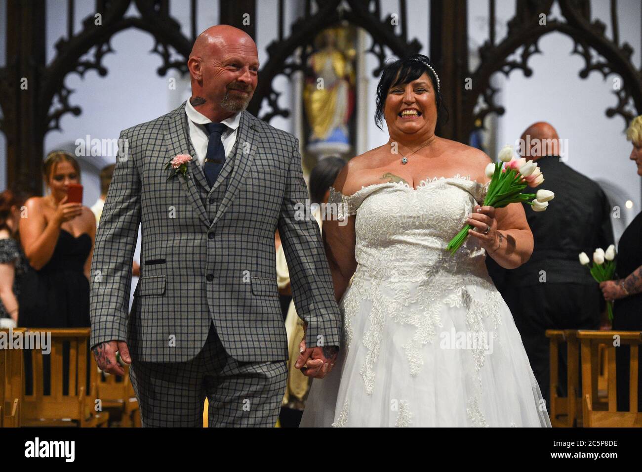 The wedding of Tina-Lynn Birch and Billy Bryant inside the Priory ...