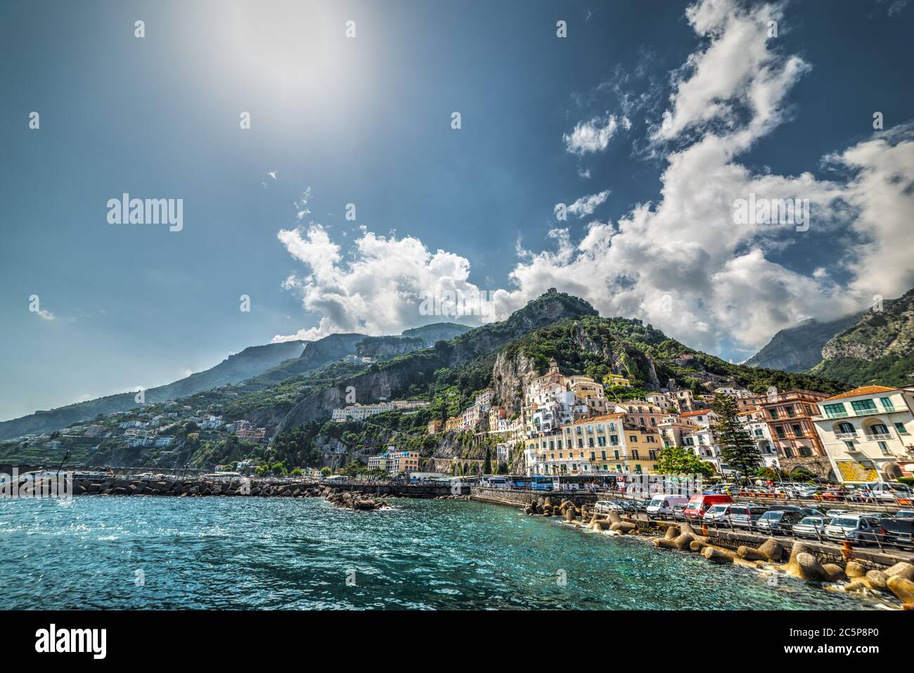 world famous Amalfi coastline in Italy Stock Photo - Alamy