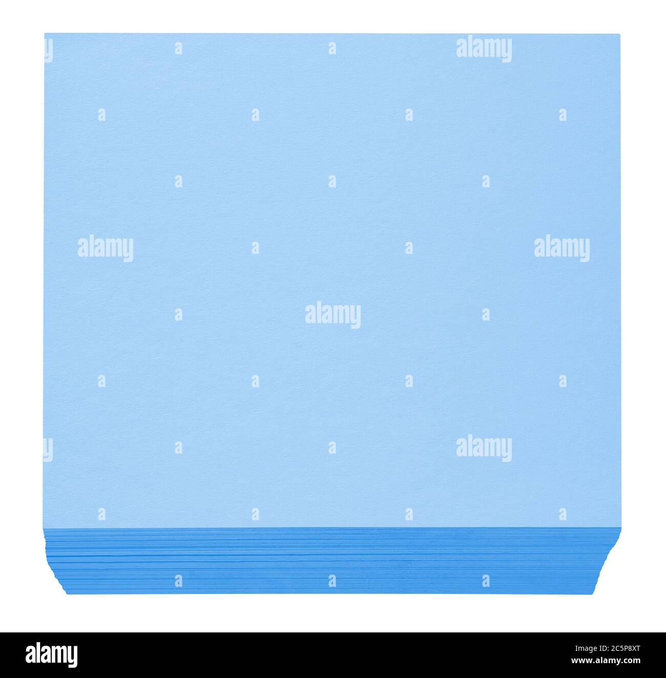 A block of blue notepads, isolated on white. Clipping path included ...