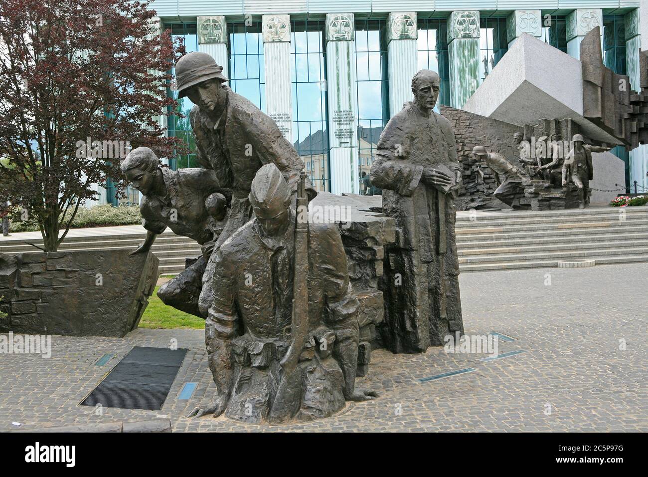 The Warsaw Uprising 1944 Monuments on Krasinski square since 01.08.1989 ...