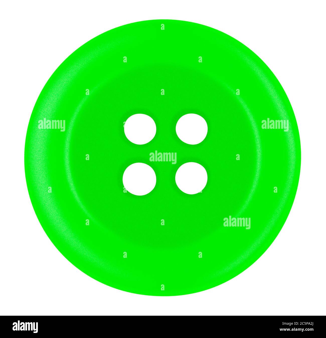 Green Plastic button isolated on white with Clipping Path Stock Photo ...