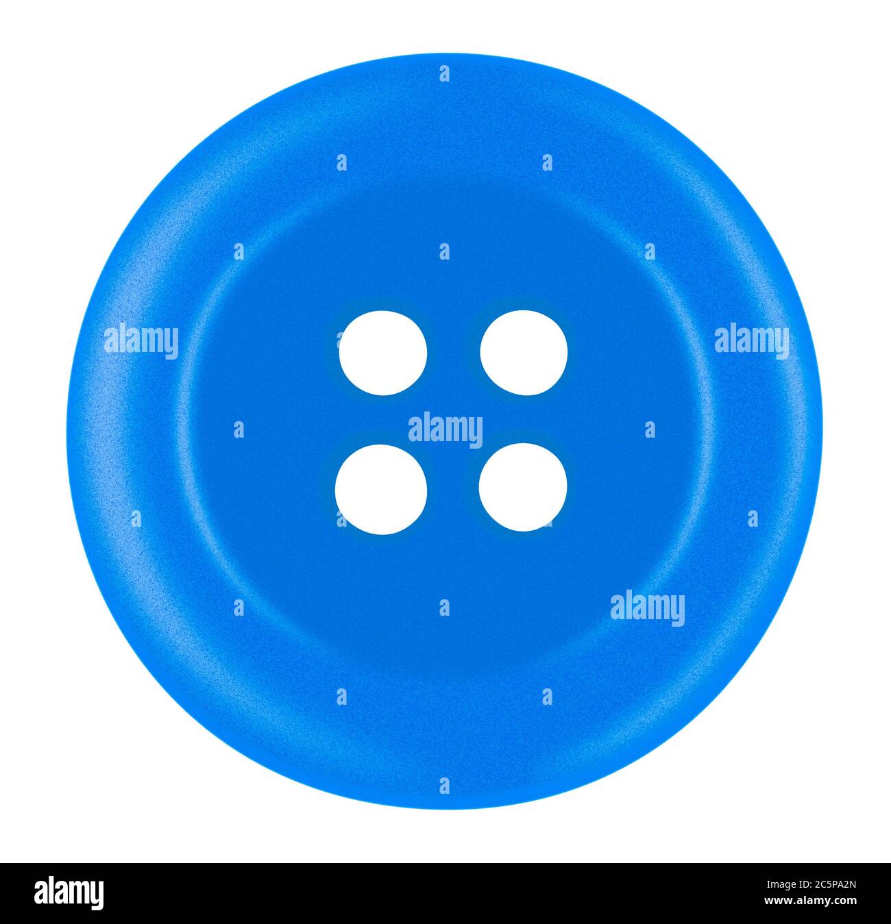 Light blue Plastic button isolated on white with Clipping Path Stock ...