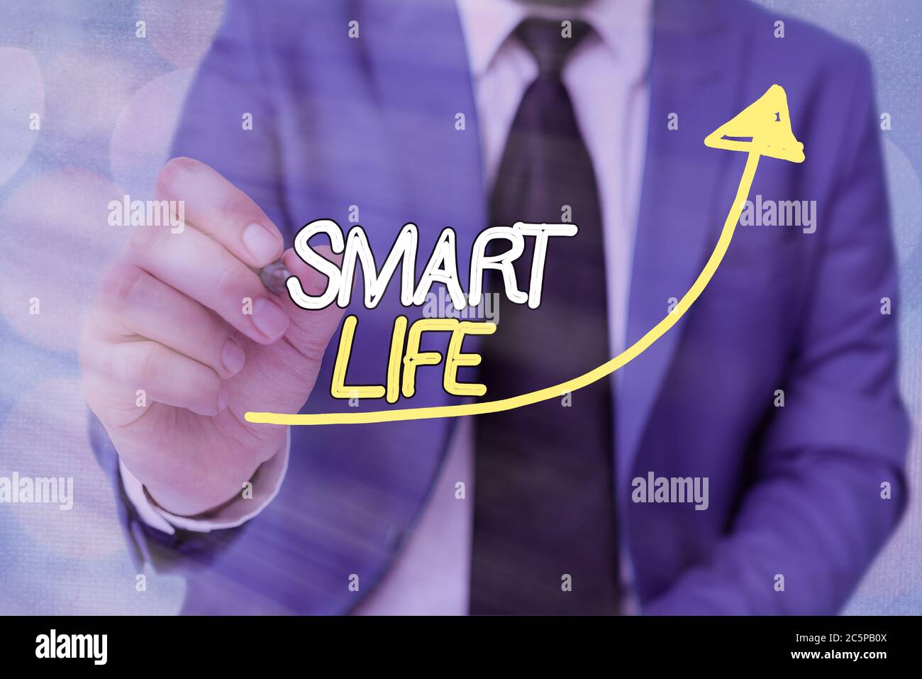 Text sign showing Smart Life. Business photo showcasing technology that ...