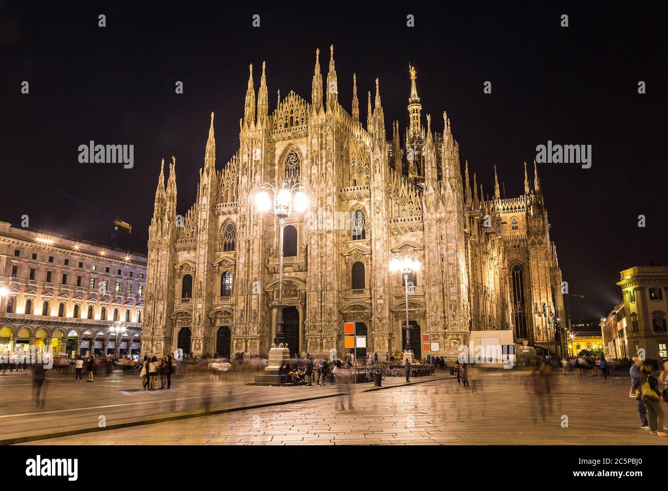 Milan Cathedral At Night