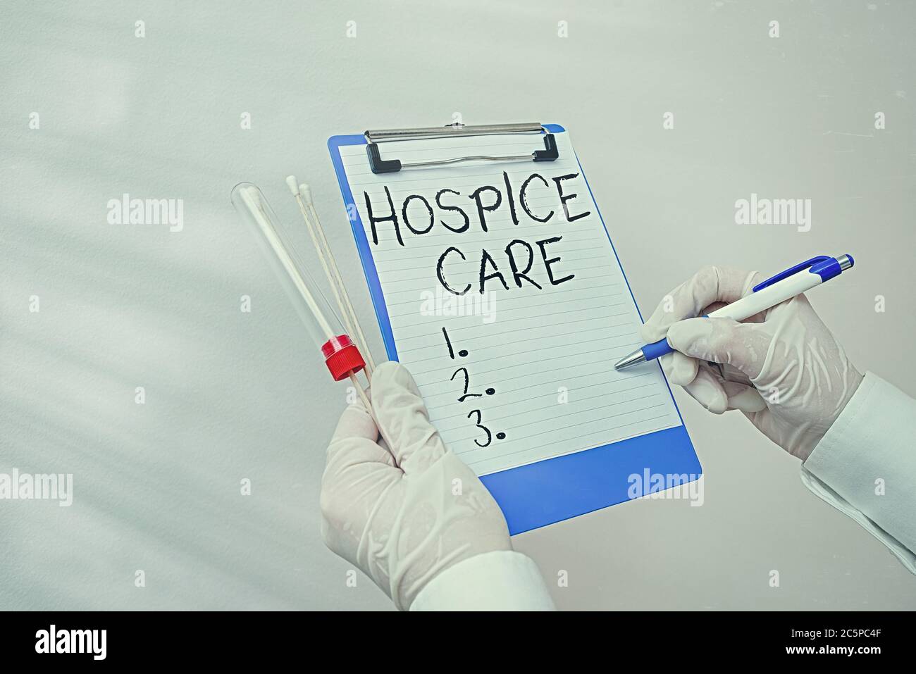 Handwriting text Hospice Care. Conceptual photo focuses on the ...