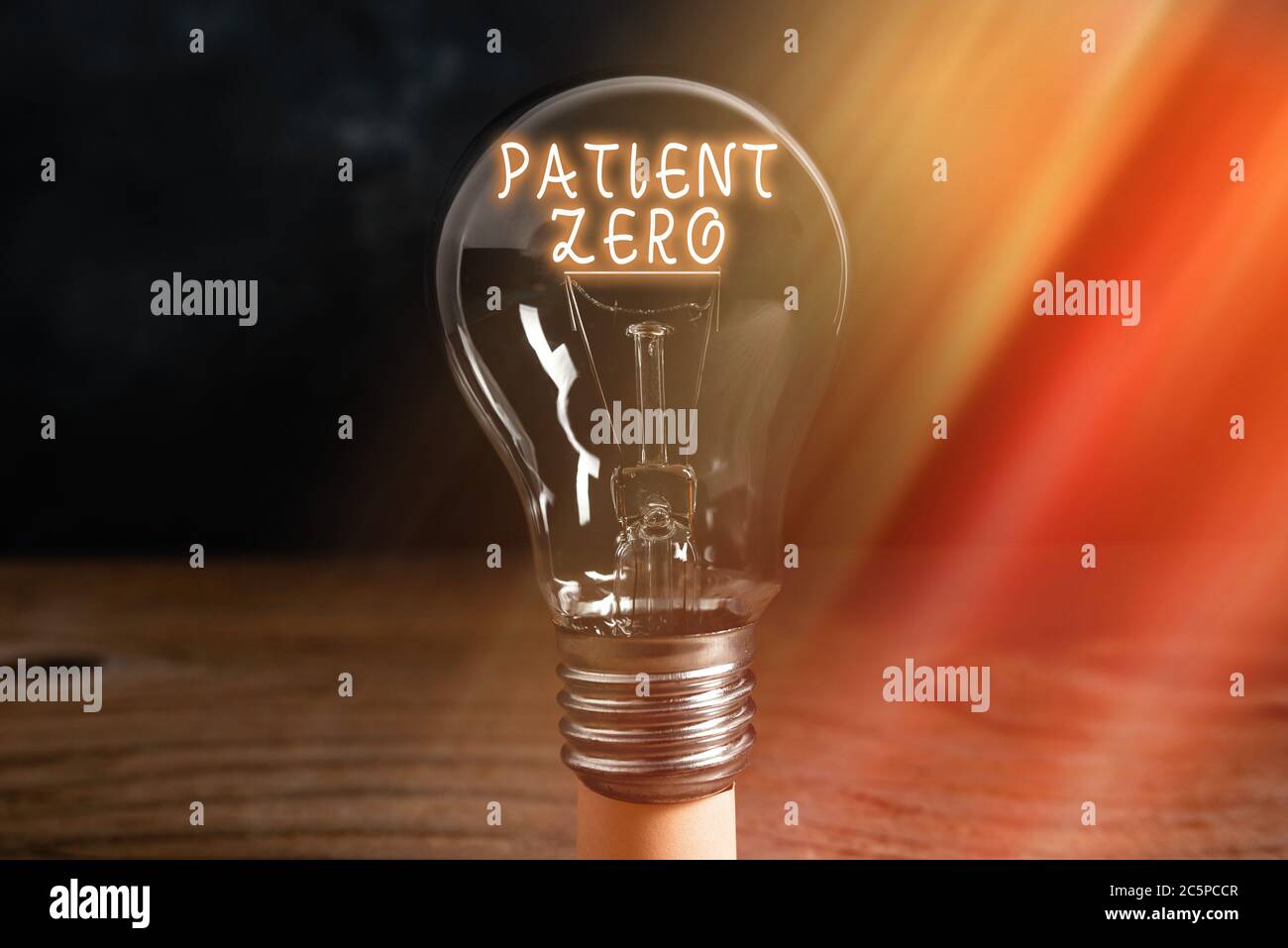 Conceptual hand writing showing Patient Zero. Concept meaning primary ...