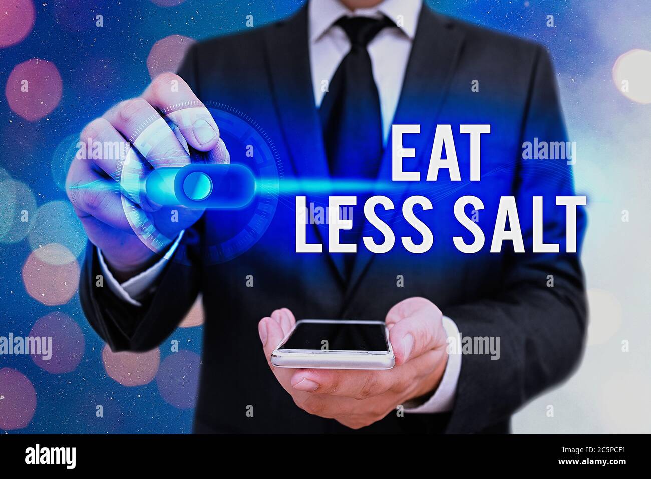 Word writing text Eat Less Salt. Business photo showcasing reducing the ...