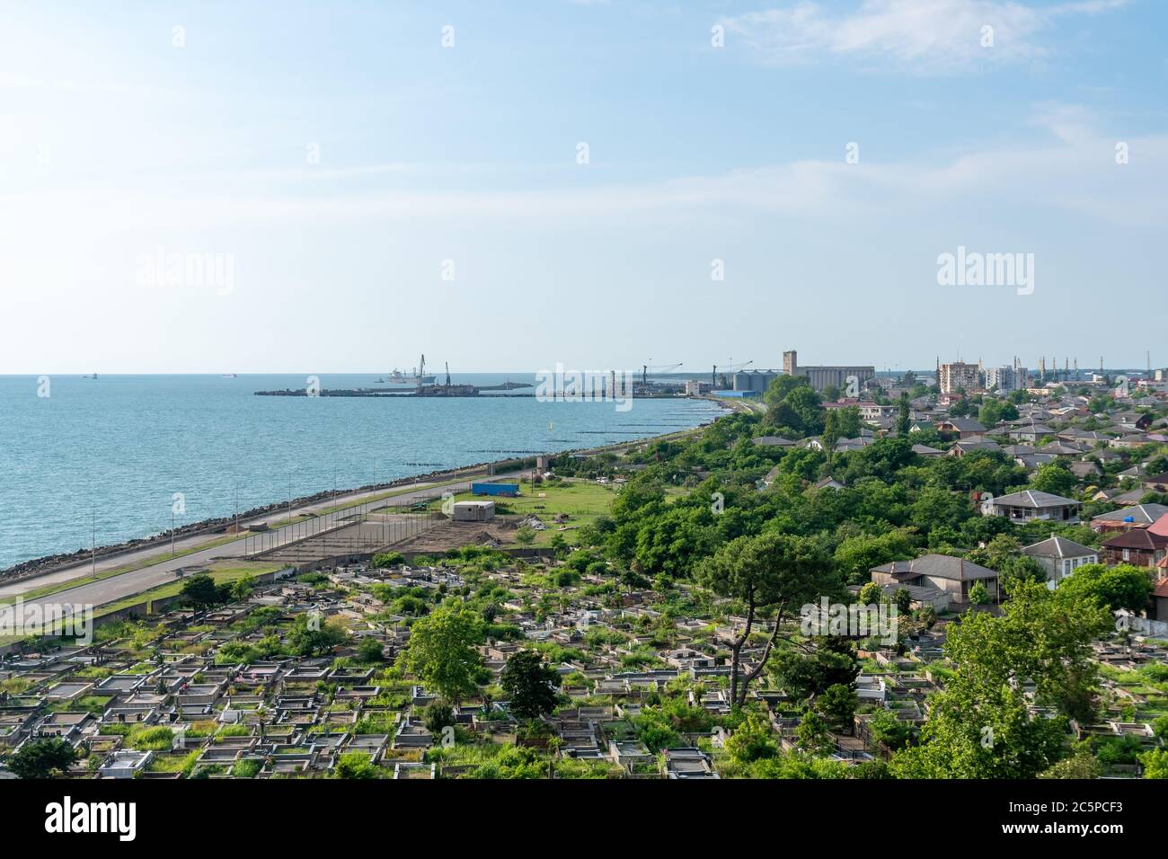 Black Sea coast in the city of Poti, Georgia Stock Photo - Alamy