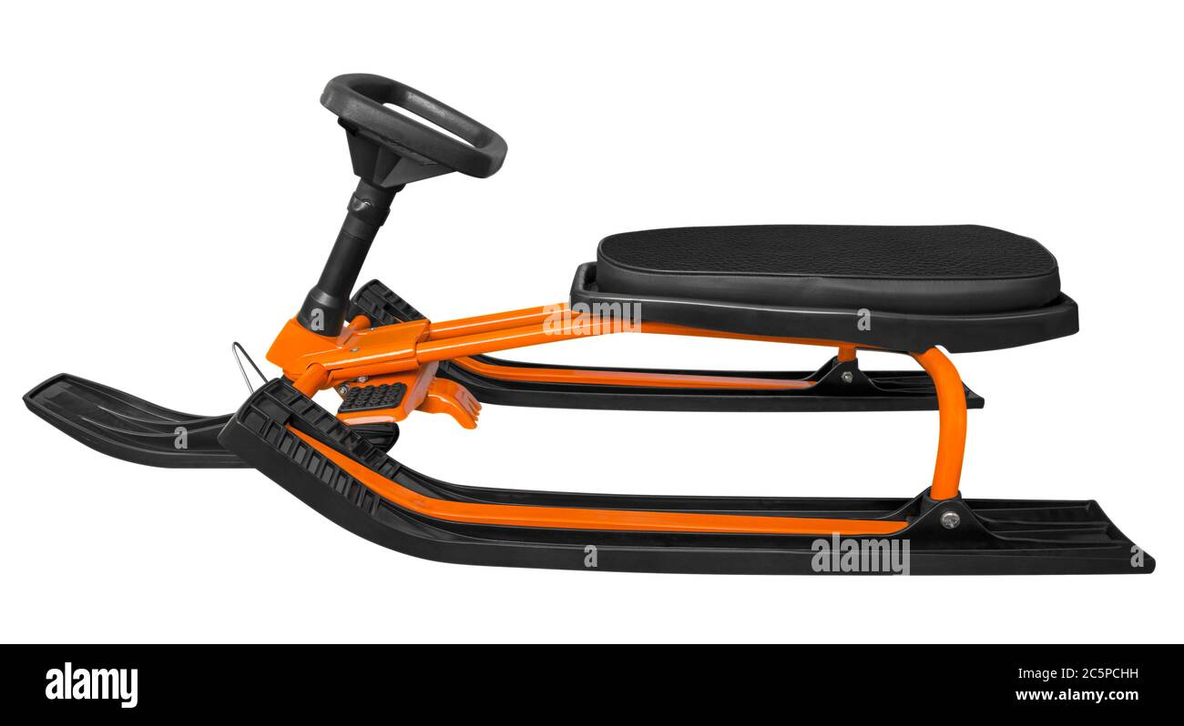 Snow sledge isolated on white background. Clipping path included Stock ...