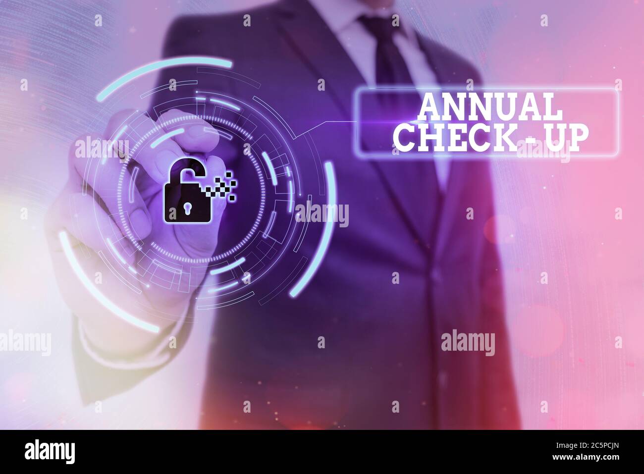 Writing note showing Annual Checkup. Business concept for yearly ...