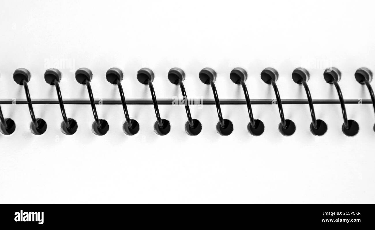 Close up spiral binding hi-res stock photography and images - Alamy