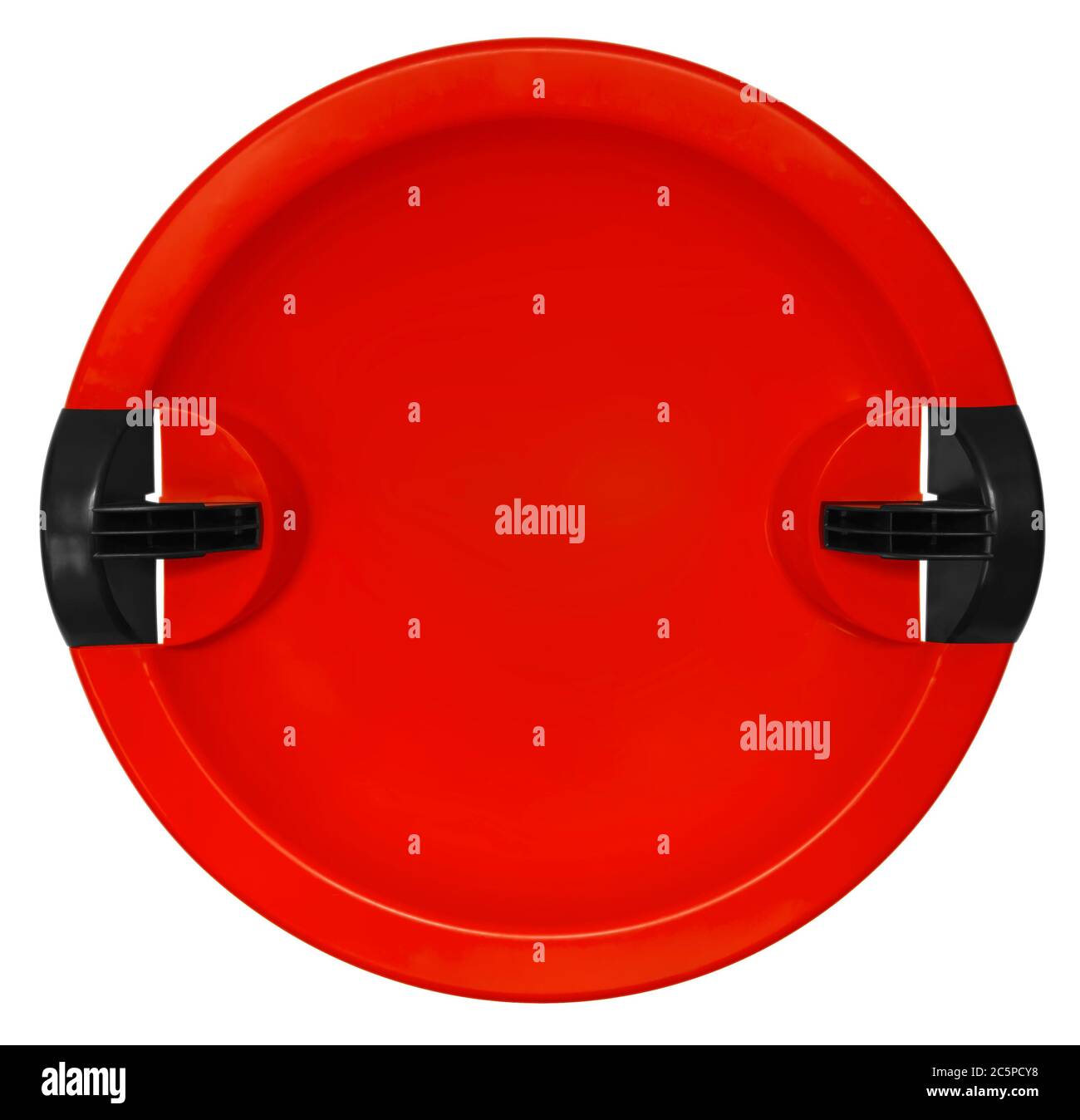 Red toboggan isolated on the white background. Clipping path included ...