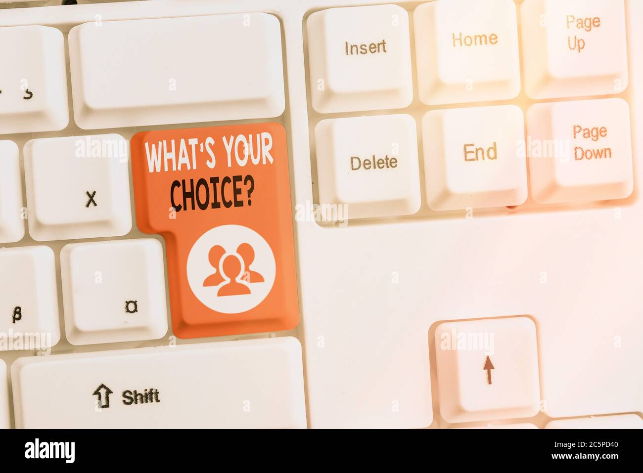 Text sign showing Whats Your Choice Question. Business photo text ...