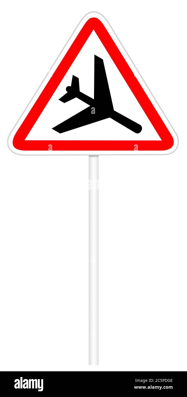Low flying aircraft and sign Cut Out Stock Images & Pictures - Alamy