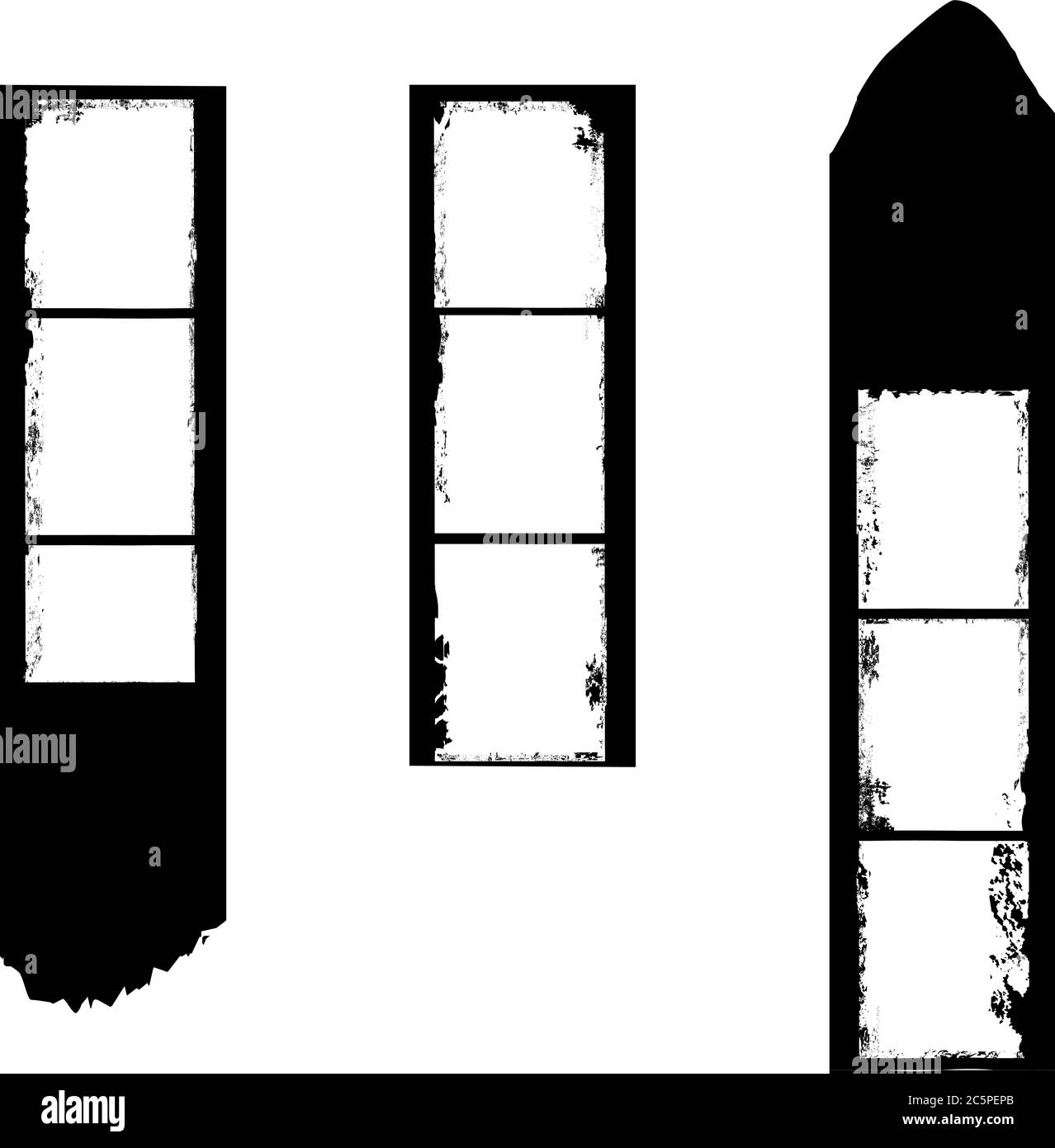 Empty frame of photographic analog film, camera film, grungy photo ...