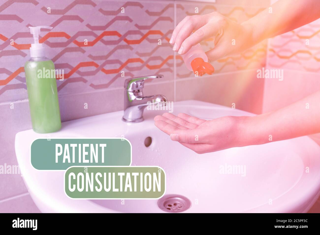 Text sign showing Patient Consultation. Business photo showcasing ...