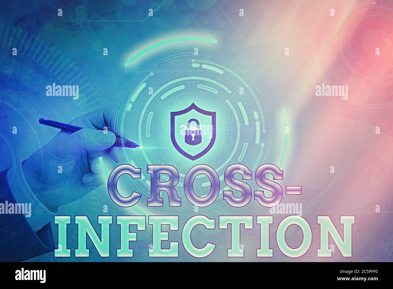 Conceptual hand writing showing Cross Infection. Concept meaning ...