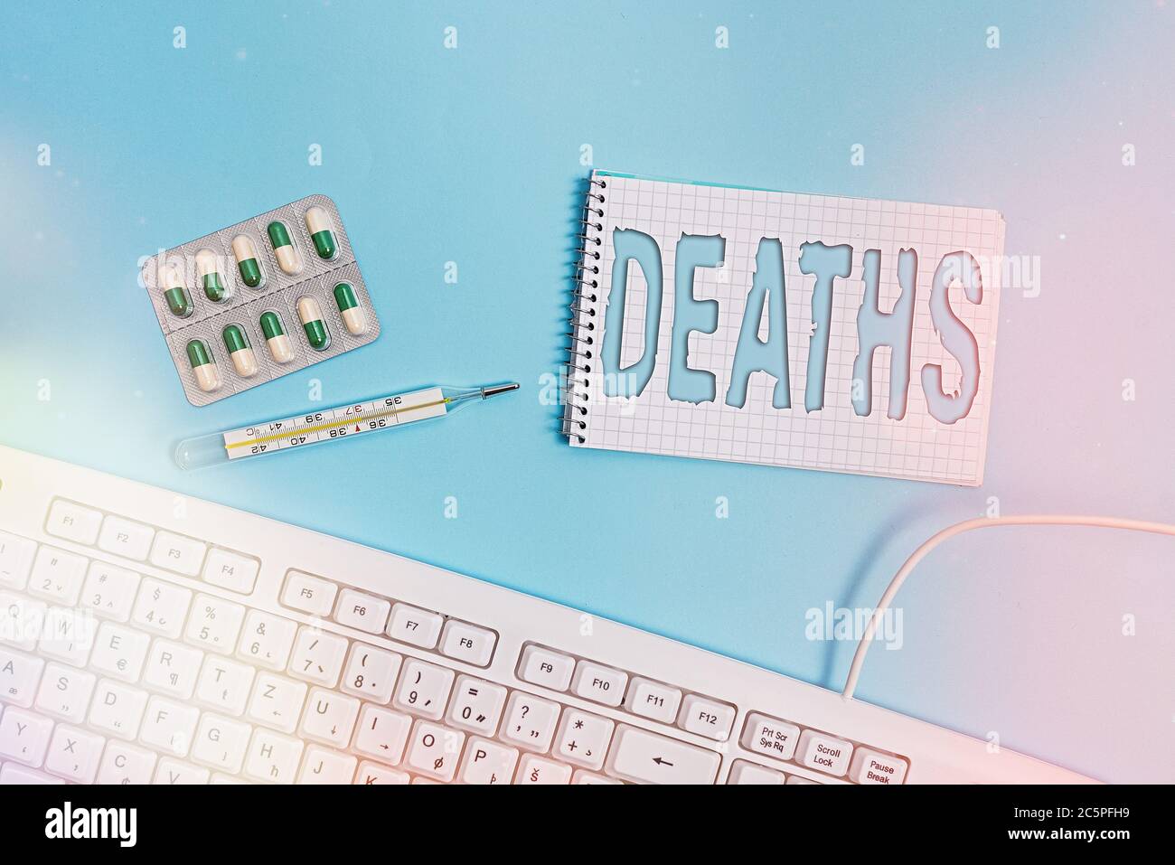 Conceptual hand writing showing Deaths. Concept meaning permanent ...