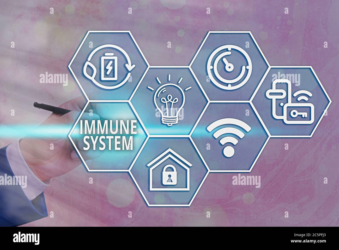 Handwriting text writing Immune System. Conceptual photo a bodily ...