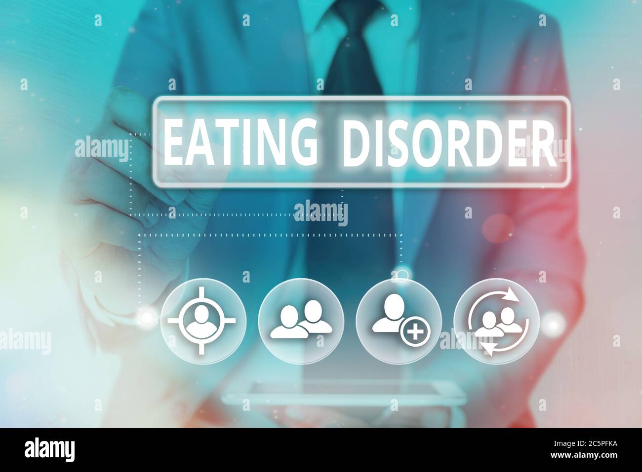 Writing note showing Eating Disorder. Business concept for illnesses or ...
