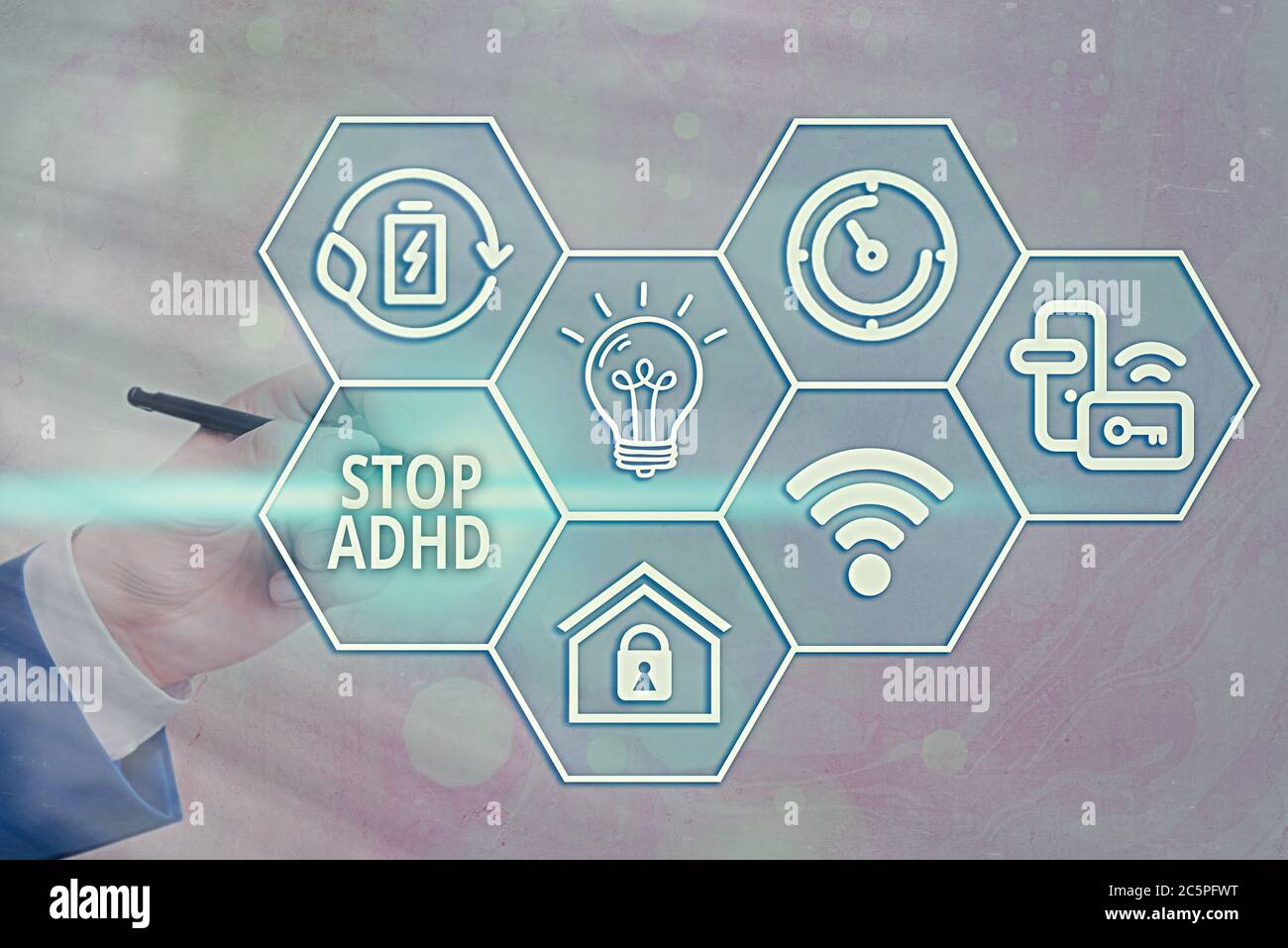 Handwriting text writing Stop Adhd. Conceptual photo treat a disorder ...