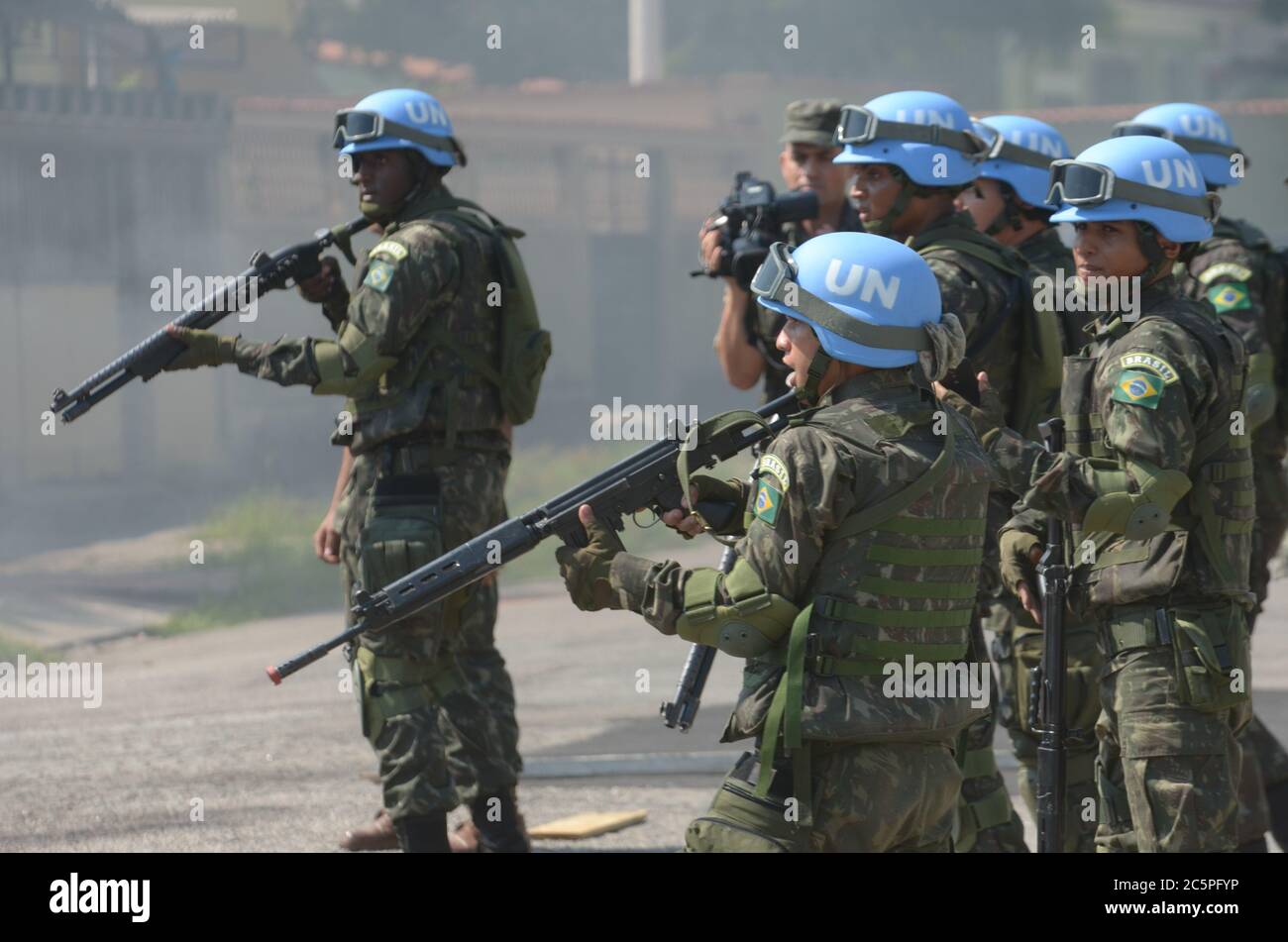 Training of the UN peacekeeping force infantry battalion in Haiti ...