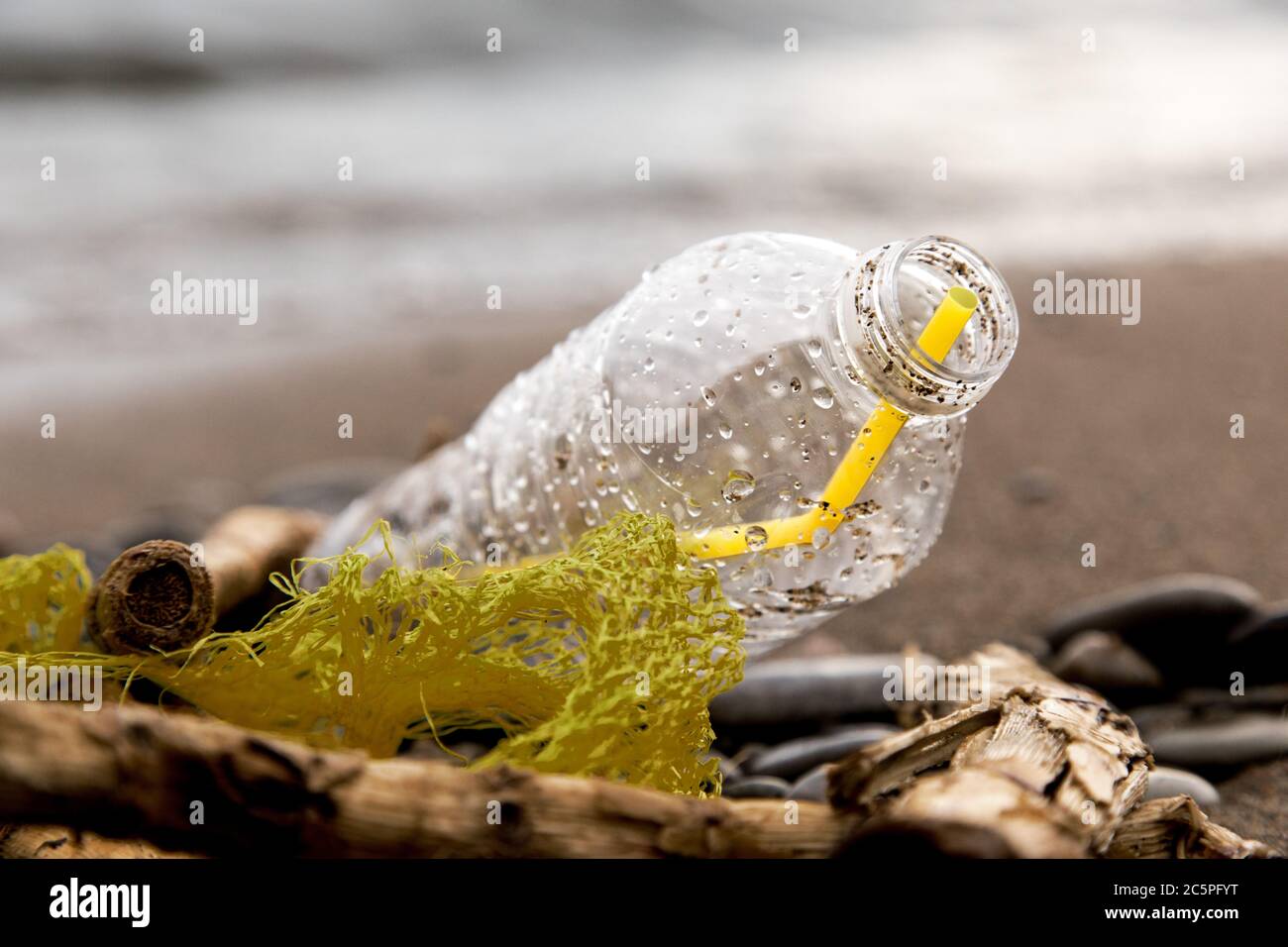 Straw Beach Pollution High Resolution Stock Photography and Images - Alamy