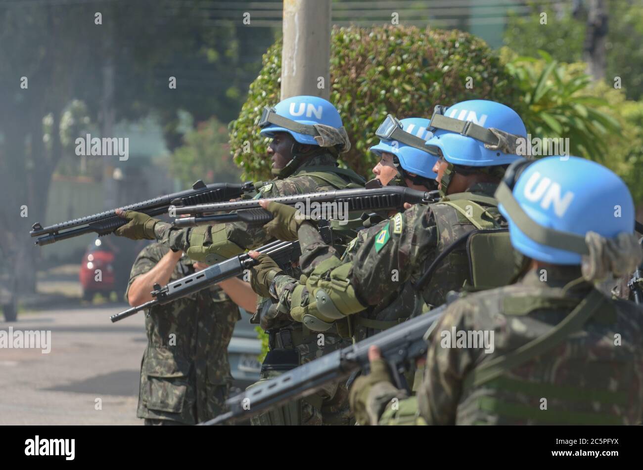 Training of the UN peacekeeping force infantry battalion in Haiti ...