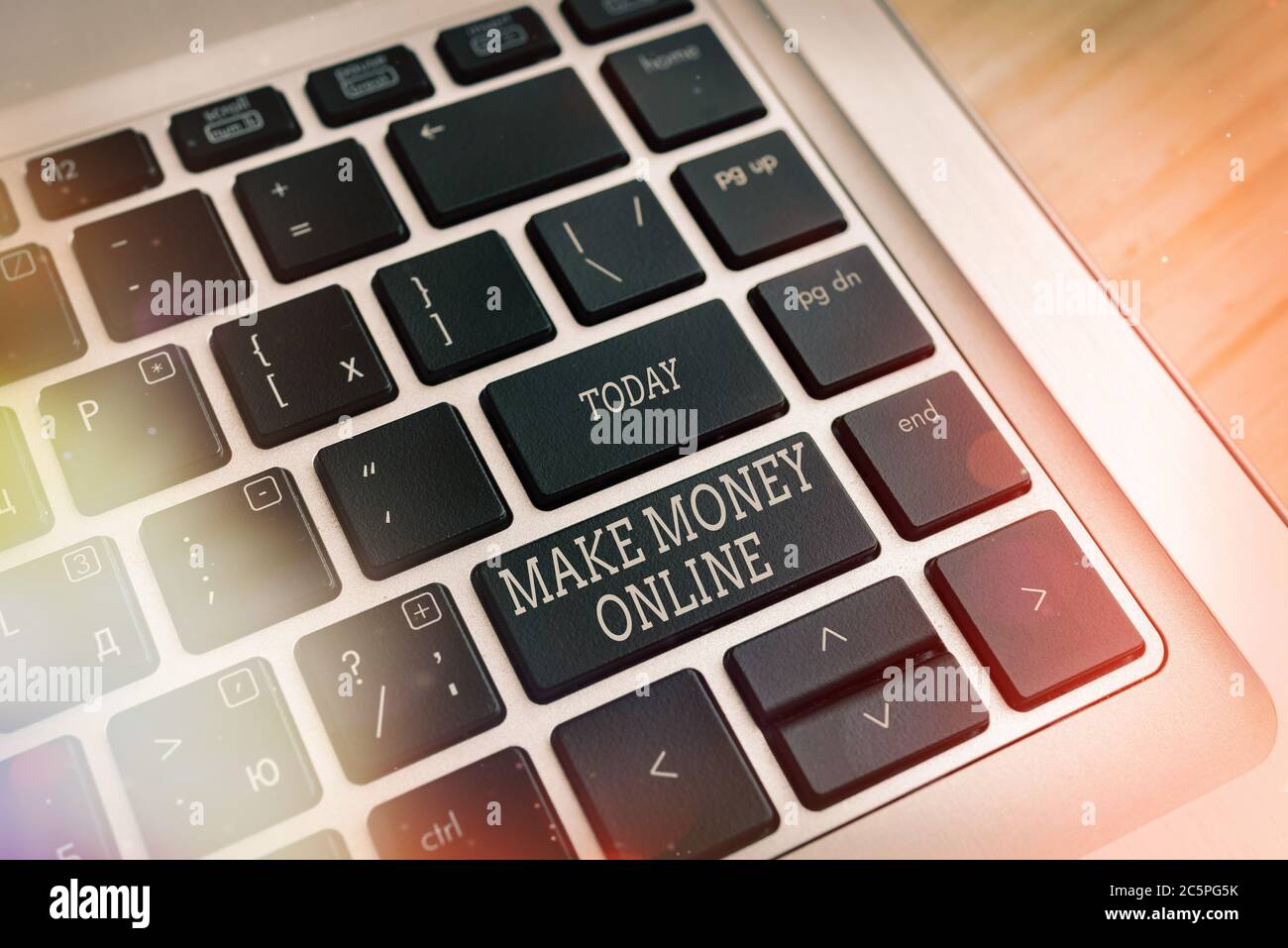 Handwriting text writing Make Money Online. Conceptual photo Get paid ...