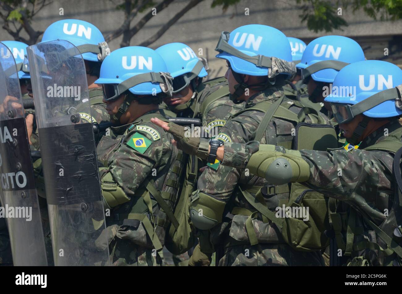 Training of the UN peacekeeping force infantry battalion in Haiti ...