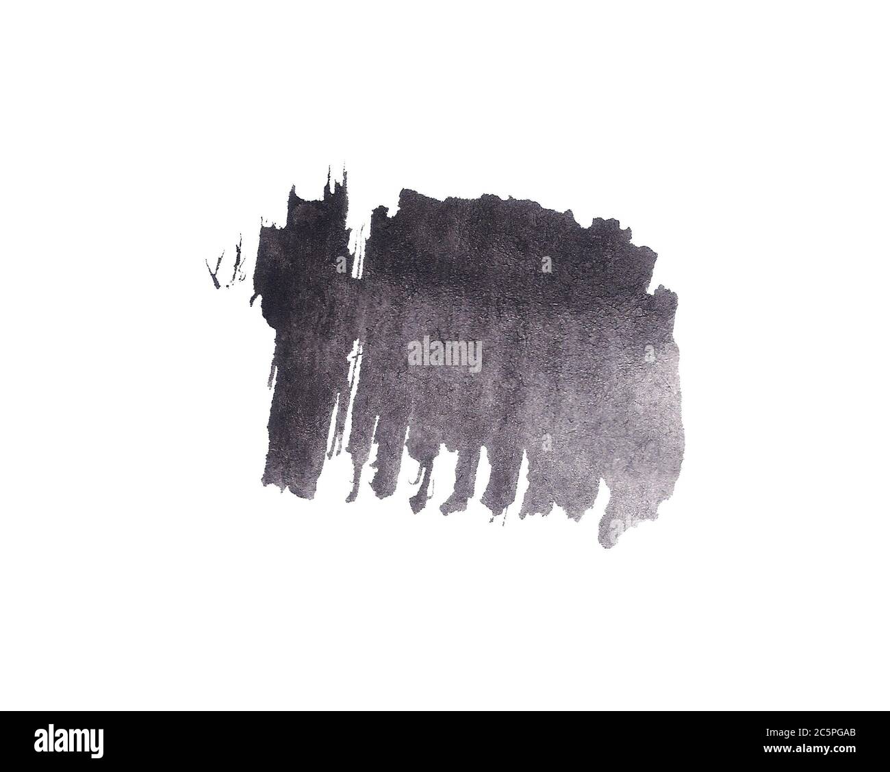 Paint smudge in black Cut Out Stock Images & Pictures - Alamy